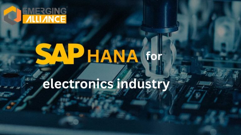 SAP HANA for the Electronics Industry - Emerging Alliance